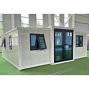 Folding Expandable Container House for 3 Bedrooms–Prefabricated Modular Home Design with Kitchen and Living Space, Ideal for Temporary Office or Vacation Use in Various Locations