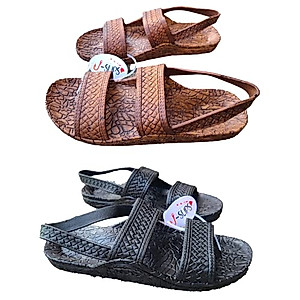 New Adventure Orthopedic J-Slips Hawaiian Jesus Sandals with arch, deep footbed, and backstraps Coconut W7