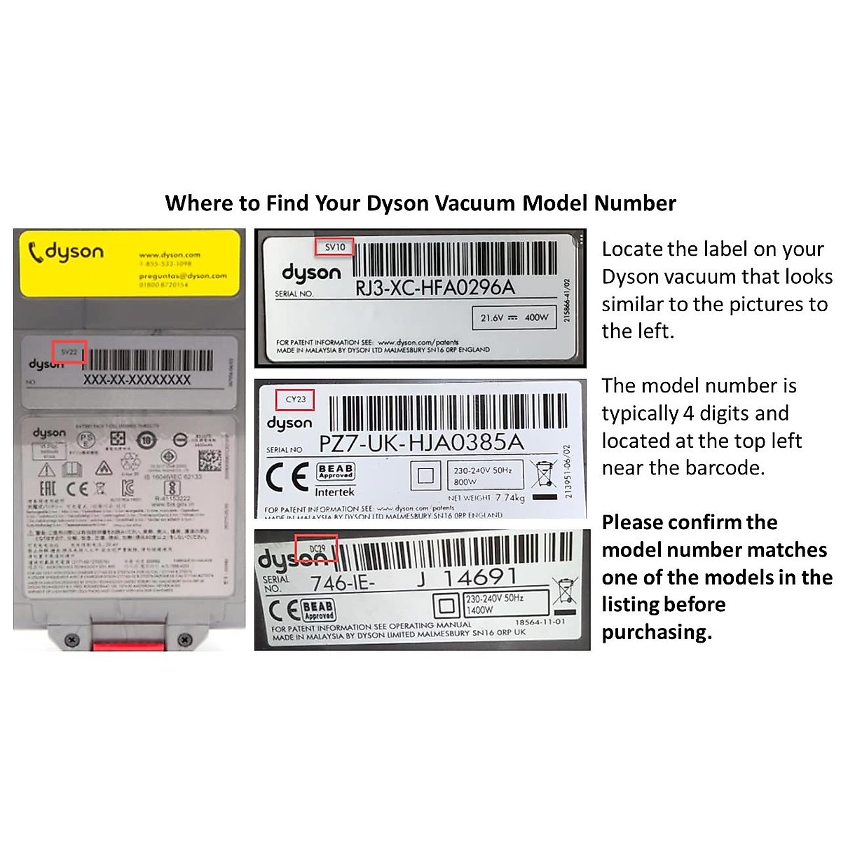 Dyson Brushbar Motor and Housing Service Assembly, Compatible with Dyson DC40 Models Only, OEM Part Number 924407-01