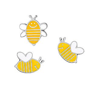 ALIWS Brooch，Button，Pin，Corsage，Boutonniere, Bee Cartoon Women Buckle Clothing Badge Accessories Sturdy and Cost-Effective Beautiful