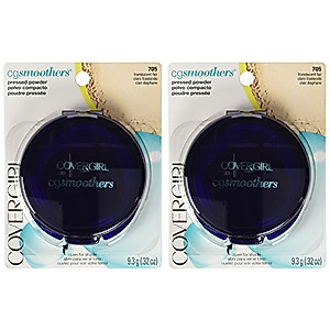 CoverGirl Smoothers Pressed Powder Foundation Translucent, Fair(N) 705, 0.32-Ounce Packages (Pack of 2)