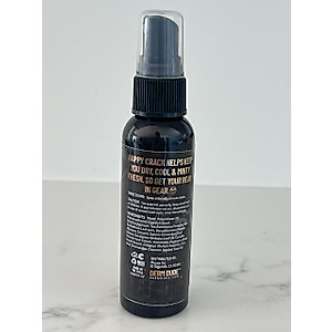 Derm Dude Happy Crack Refresh & Cool Butt Spray | With Soothing Witch Hazel | Formulated With All-Natural DeoPlex for Odor Control | Deodorant & Odor Eliminator Spray - Minty Fresh Scent, 2oz (1 pack)