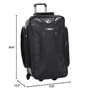 Cramer Tuf-Tek Junior Traveller Bag, Athletic Trainer Traveling Bag, Suitcase for Trainers On the Go, Durable Bag with Handle and Wheels, Large Duffle Bag with Rollers, Storage Bag