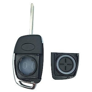 Replacement Uncut Key Remote Fob Case 4 Buttons fit for Hyundai Sonata Santa Fe Flip Key Remote Control Key Fob Shell