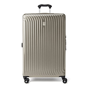 Travelpro Maxlite Air Hardside Expandable Checked Luggage, 8 Spinner Wheels, Lightweight Hard Shell Polycarbonate Suitcase, Champagne, Checked Large 28-Inch