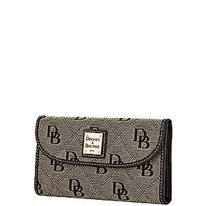 Dooney & Bourke Womens Continental Clutch Wallet (Black)