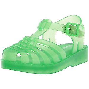 Mini Melissa Girls Flat Sandals, Green, 1 Little Kid