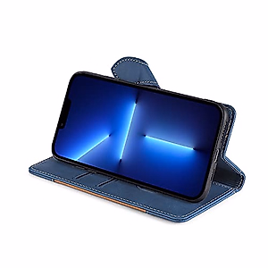 CYR-Guard Wallet Folio Case for Oppo Reno 2, Premium PU Leather Slim Fit Cover for Reno 2, Easy Carry, Blue