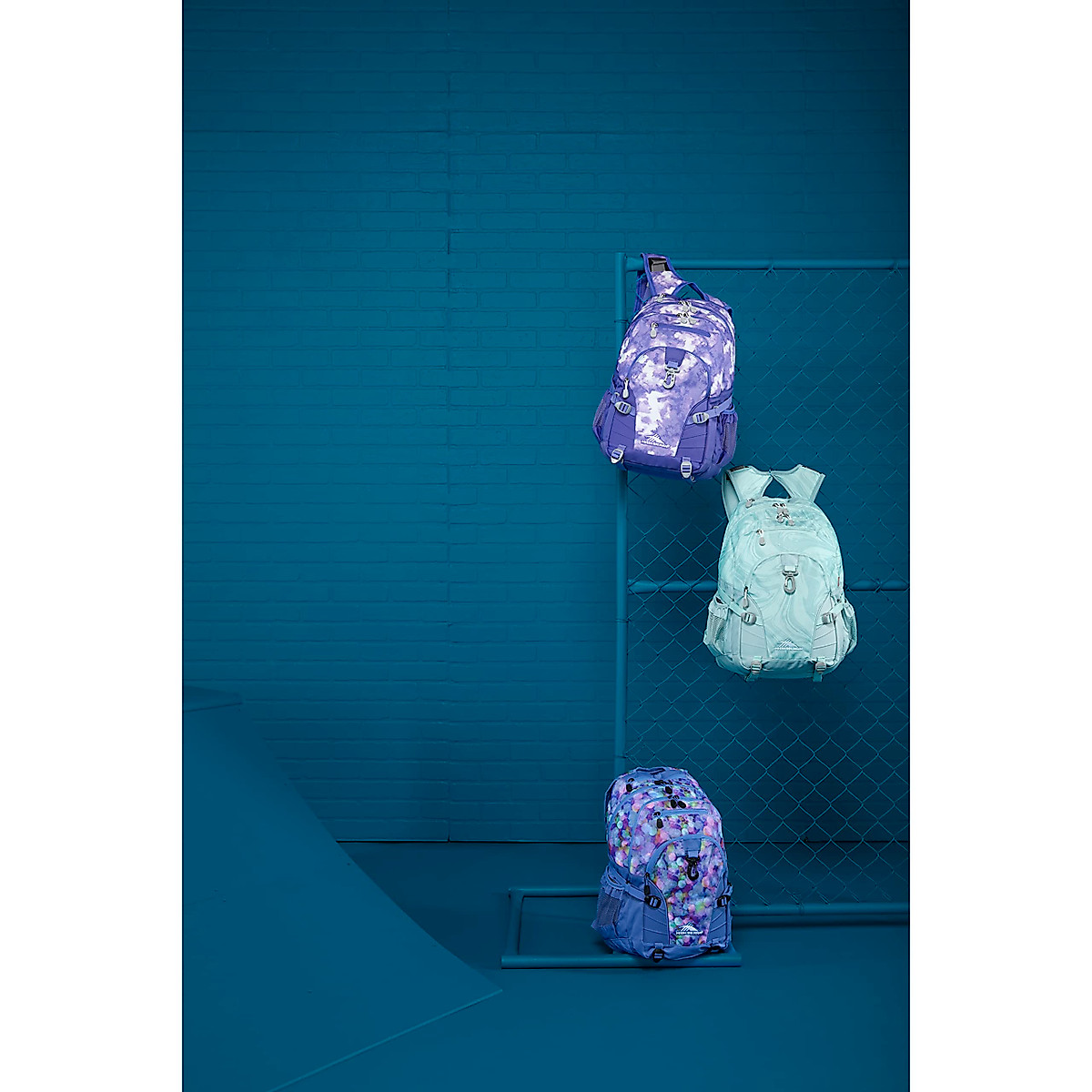 High Sierra Loop-Backpack, Travel, or Work Bookbag with tablet-sleeve, Marble, One Size