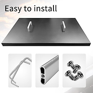 Griddle Hard Cover for 28” Blackstone, Flat Top Grill Lid with 2 Handles for Black Stone, 28 inch Blackstone Griddle Cover Accessories, Flat Top Griddle/Grill Cover