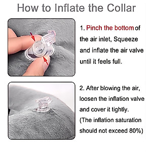 Inflatable Dog Cone Collar Alternative After Surgery - Soft Blow-up Protective Recovery Dog Collar, Pet Recovery Collar & Cone for Medium Dogs to Stop Licking, Protective Dog Neck Collar