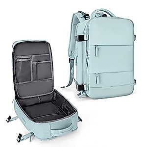 coowoz Large Travel Backpack For Women Men,Carry On Backpack,Hiking Backpack Waterproof Outdoor Sports Rucksack Casual Daypack Travel Essentials（Blue）