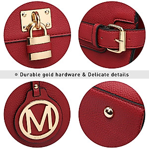 Women Handbags and Purses Fashion Satchel Tote Work Bags Top Handle Shoulder Purses with Matching Wristlet