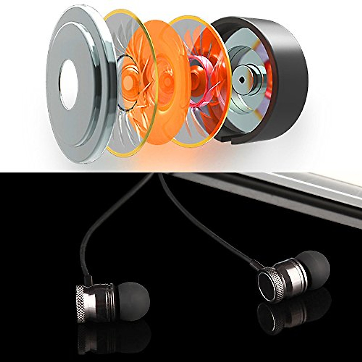 DaKuan 3 Packs Earbud Headphones with Remote & Microphone, in Ear Earphone Stereo Sound Tangle Free for Smartphones, Laptops, Gaming, Fits All 3.5mm Interface Device with Type-C Adapter