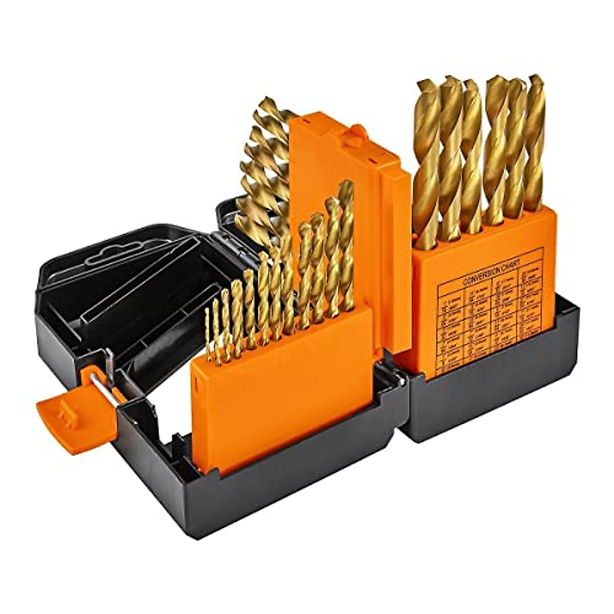 Titanium Nitride High Speed Steel Drill Bit Set 29 Piece