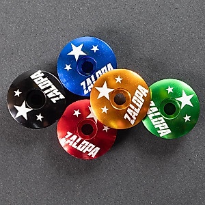 ZALOPA Classic Headset Top Cap 1 1/8 inch Super Light Weight About 8g Headset Tube Cover stem Cap for MTB Road Bike Forks Gold