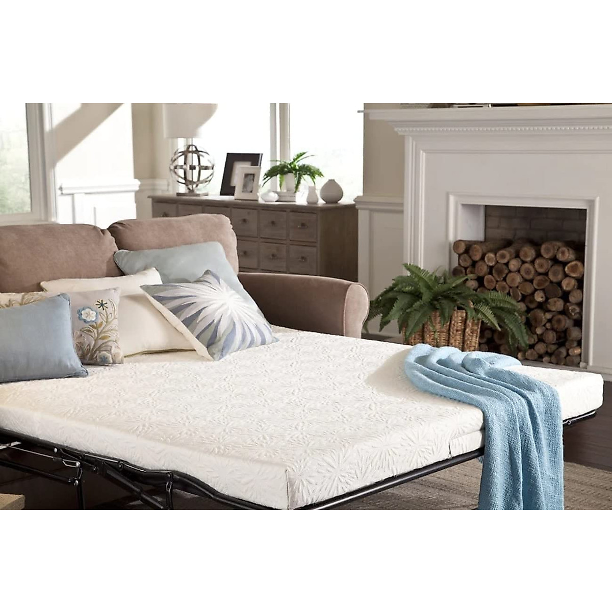 PlushBeds Resort Sofa Mattress Premium Memory Foam | Handcrafted in The USA | CertiPUR-US® Certified Plush Foam Layer | GreenGuard Gold Certified | Luxurious Comfort | Superior Support | Queen