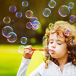 Hiboom 300 Pieces Christmas Bubble Wands Mini Bubble Wands Bulk Christmas Bubbles Party Favors for Boys Girls Adults Christmas Party Favors Classroom Prizes Stocking Stuffers, No Bubble Liquid