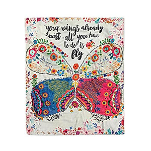 Vintage Butterfly Your Wings Already Exist All You Have to do This is Fly Woven Throw Blanket (Fleece, 30x40 Inches)