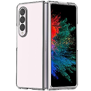 AICase for Samsung Galaxy Z Fold 4 Case Clear, [Anti-Yellow] Ultra-Thin Slim Fit Transparent Hard PC Protective Phone Case for Samsung Fold 4 5G