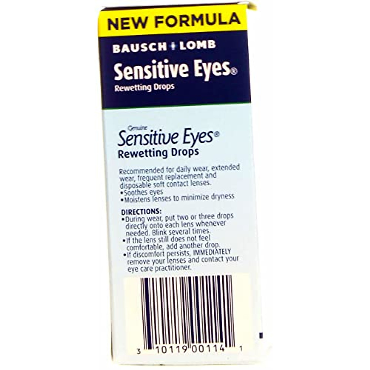 Bausch & Lomb Sensitive Eyes Rewetting Drops 1 oz (Pack of 6)
