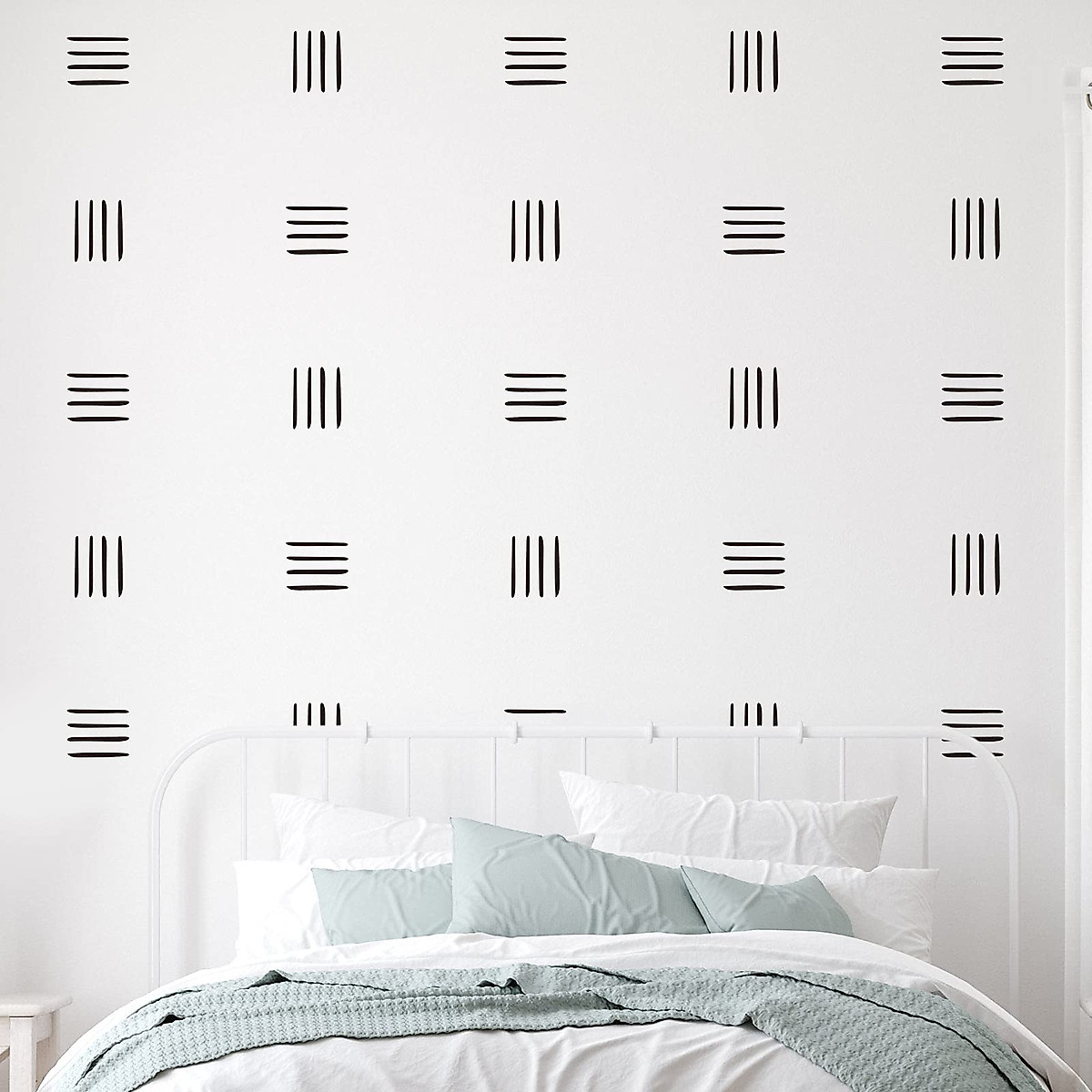 240 Pcs Line Wall Decals Modern Wall Stickers Boho Line Wall Stickers Abstract Wall Art Decor Black Line Wall Stickers Removable Peel and Stick Modern Stickers for Nursery Room Farmhouse Decor