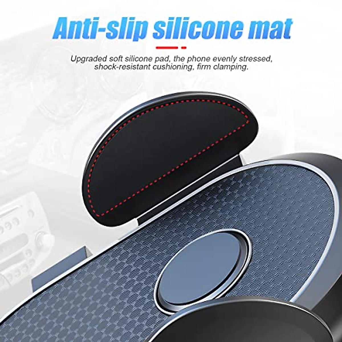 Rearview Mirror Phone Holder for Car, New Upgraded Car Cell Phone Holder, 360 Rotatable and Adjustable Anti-Shake Car Phone Holder Mount for iPhone 14 13 Pro Max, Most Mobile Phones & Vehicles