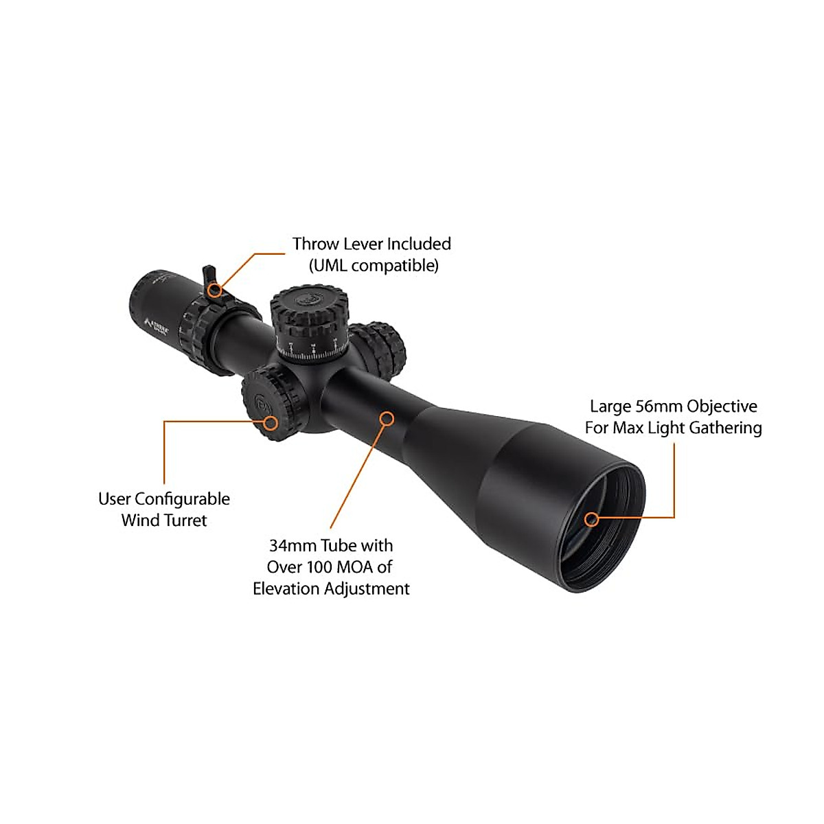 Primary Arms SLX 5-25x56 FFP Rifle Scope - Illuminated ACSS Athena BPR MIL Reticle