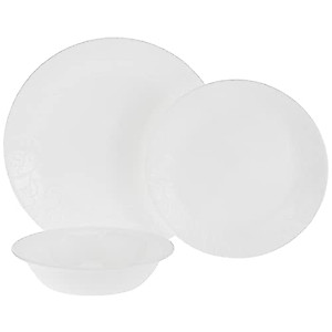 Corelle Bella Faenza 18 Piece Dinnerware Set - White
