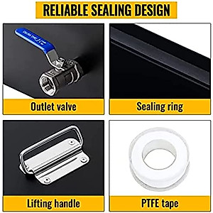 Commercial Grease Interceptor Trap 8-70 Lb - Carbon Steel Grease Trap Under Sink For Restaurant Cafe - Under Sink Grease Trap 10 GPM - Waste Water Oil-water Separator For Restaurant,20 LB