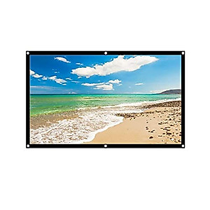 60" Projector Screen, 60inch Small 16:9 HD Foldable Anti-Crease Video Projection Screen, Portable 4:3 Outdoor Indoor Home Theater Movie Projector Curtain Fit for Party Camping Movie Bedroom