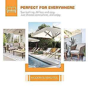 Patiorama 12 Piece Patio Furniture Set, Outdoor Sectional Sofa, All-Weather Brown PE Wicker Rattan Conversation Set, Patio Couch Furniture Set w/Coffee Table for Balcony Garden Pool(Beige Cushion)