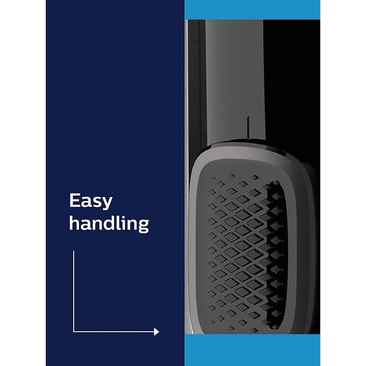 Philips Nose Trimmer Nt3650/16, Nose, Ear & Eyebrow Trimmer with Protective Guard System, Fully Washable, Including AA Battery, 2 Eyebrow Combs, Pouch (Gray)