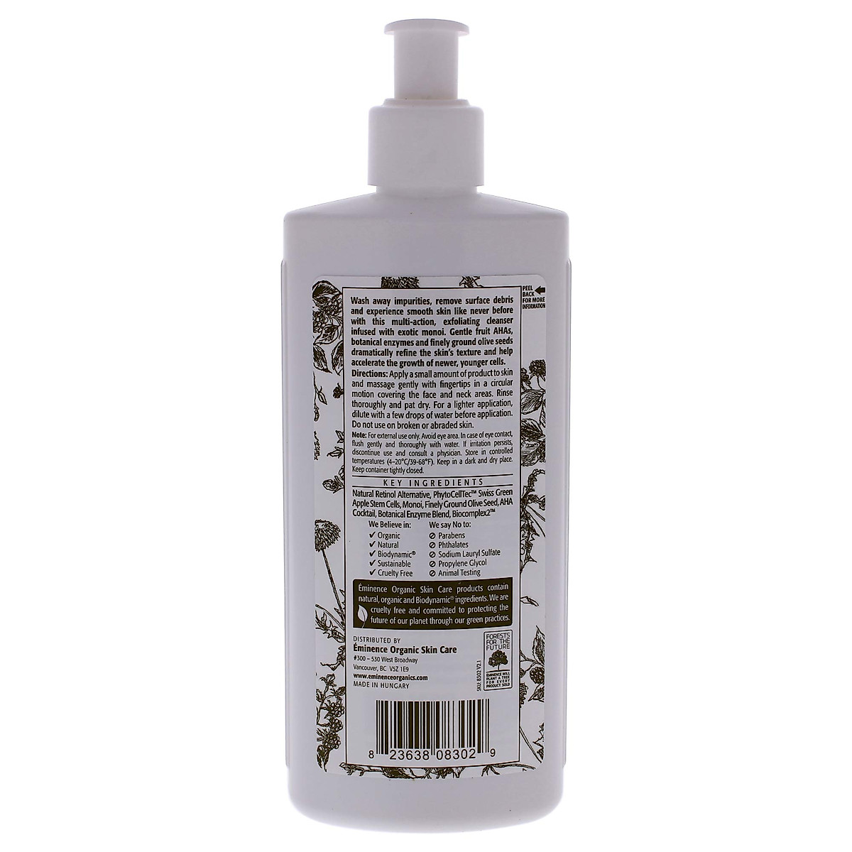 ÉMINENCE Monoi Age Corrective Exfoliating Cleanser by Eminence for Unisex - 8.4 oz Cleanser