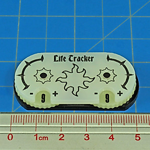 LITKO Life Counter Wheel | Point Tracker Dial | 0-99 | Compatible with Magic: The Gathering | Plains (White)