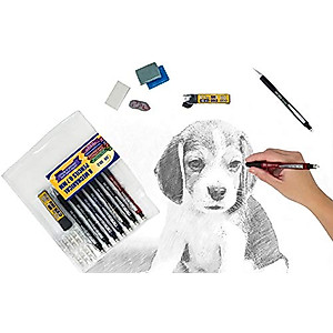 June Gold 8 Pack 0.7 mm HB #2 Mechanical Pencils, Extra Long Spin Eraser, 2 Lead Dispensers/w 220 Refills & 8 Refill Erasers, Break Resistant Lead, Soft Non-Slip Grip