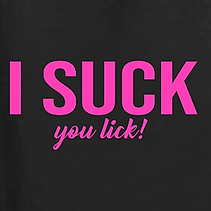 Wild Bobby I Suck You Lick Women's Cotton Spandex Booty Shorts, Black, Medium