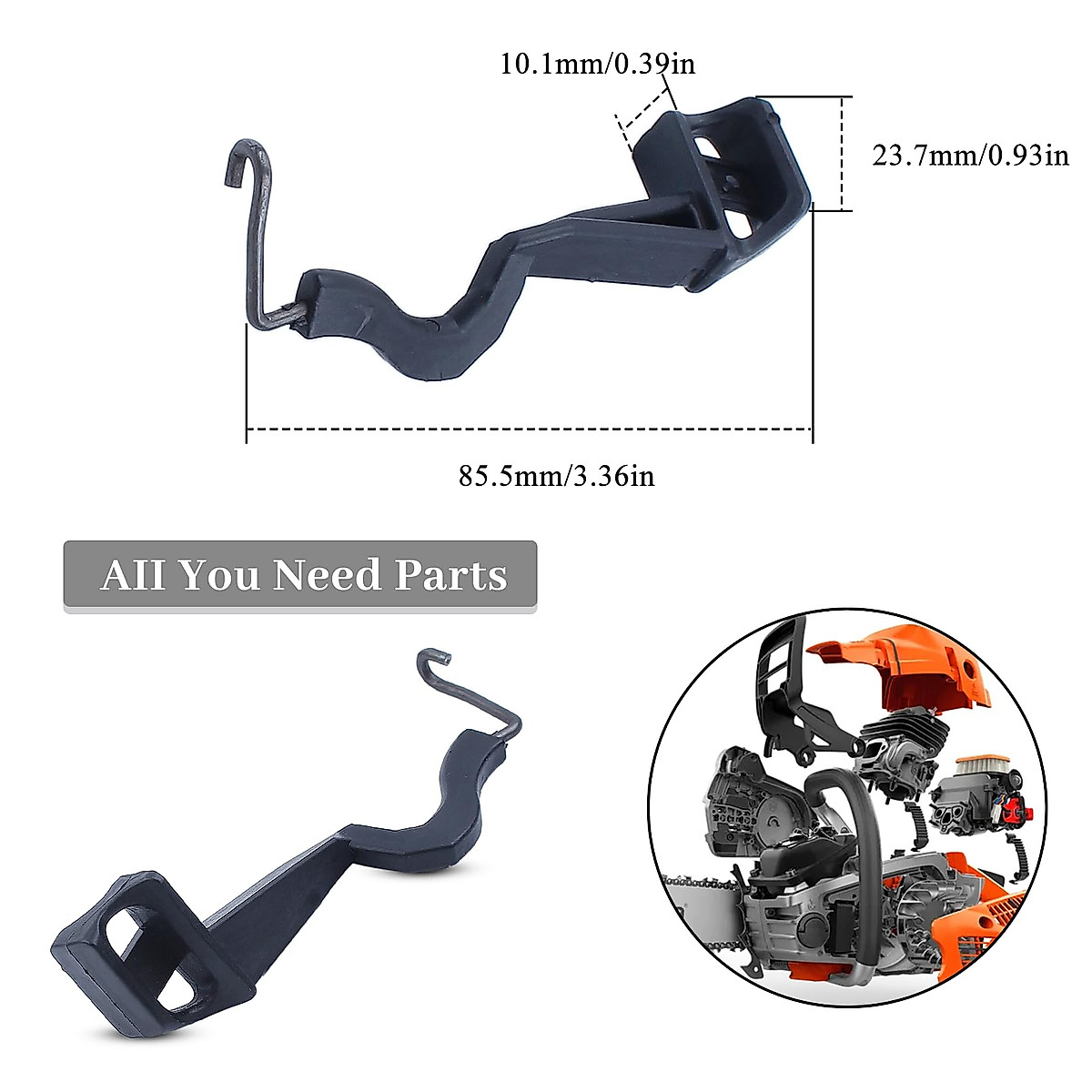 Carburetor Choke Control Rod Lever for Hus Chainsaw 51, 55, 55 Rancher