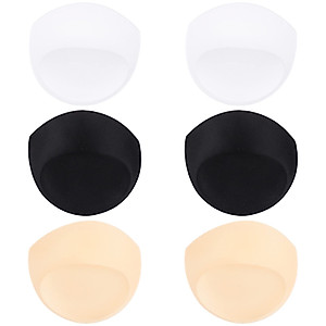 GALPADA Bikini Inserts 3 Pairs Breast Pad Inserts Knitted Cloth + High Elastic Sponge Lining Swimsuit Clothes Accessories