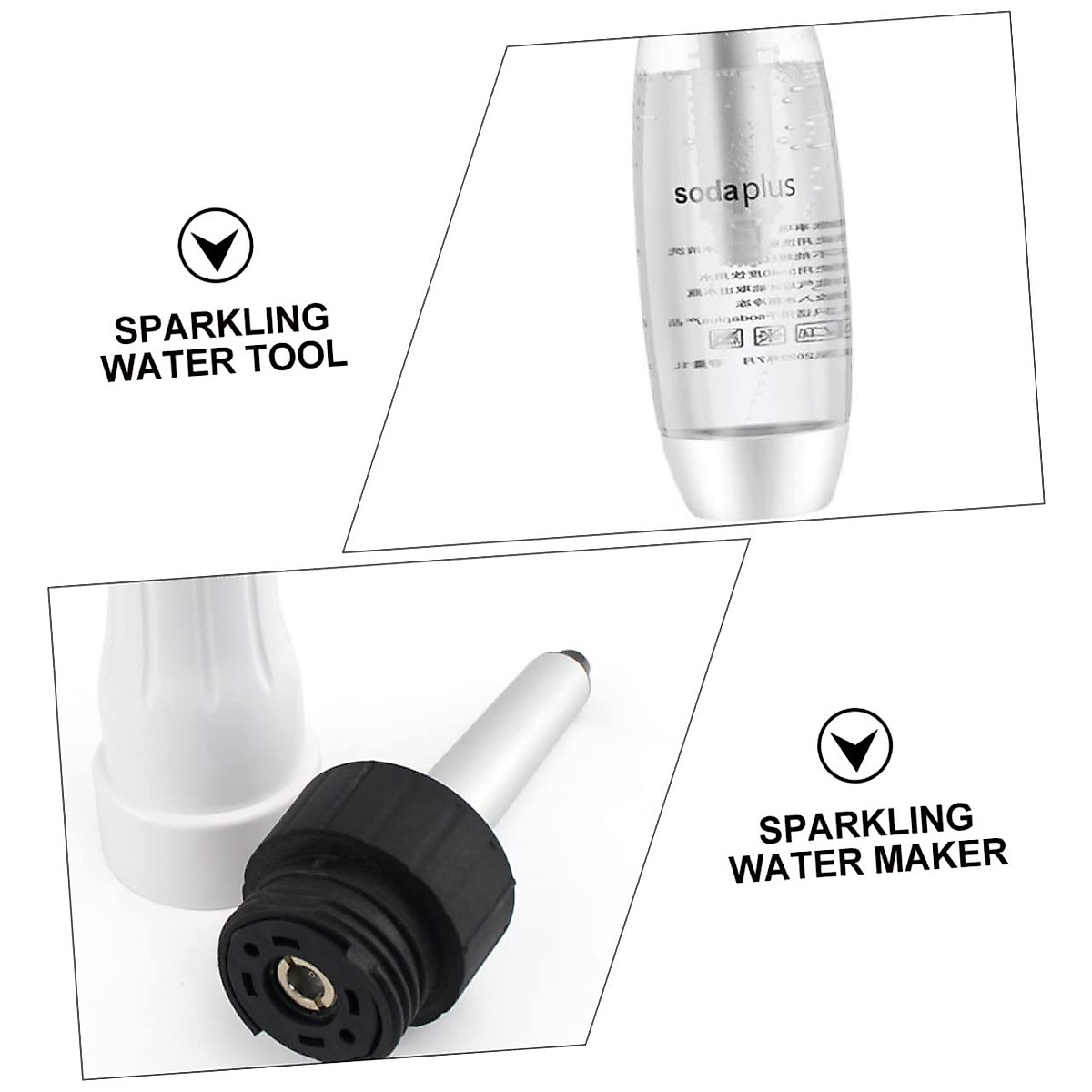 NOLITOY 2 Pcs Sparkling Water Machine Water Maker Carbonating Bottles Carbonated Drink Maker Soda Water Making Tool Water Carbonator White Food Grade Bpa Manual Carbonated Water