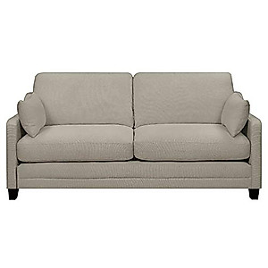Serta Carmina Contemporary Upholstered 75" Living Room Sofa, Modern Couch for Two or Three, High Plush Seat Cushions and Back Pillows, Easy Assembly, Springfield Linen