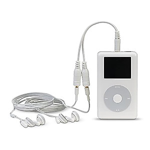 Belkin Speaker and Headphone Splitter, Standard, White