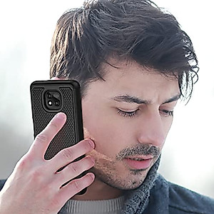 BNIUT for Motorola Moto G Power 2021 Case: Dual Layer Protective Heavy Duty Cell Phone Cover Shockproof Rugged with Non Slip Textured Back - Military Protection Bumper Tough - 6.6inch (Matte Black)