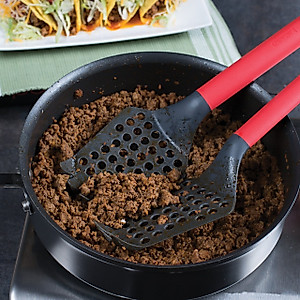 Casabella Skillet Slingers (Set of 2), Red/Grey