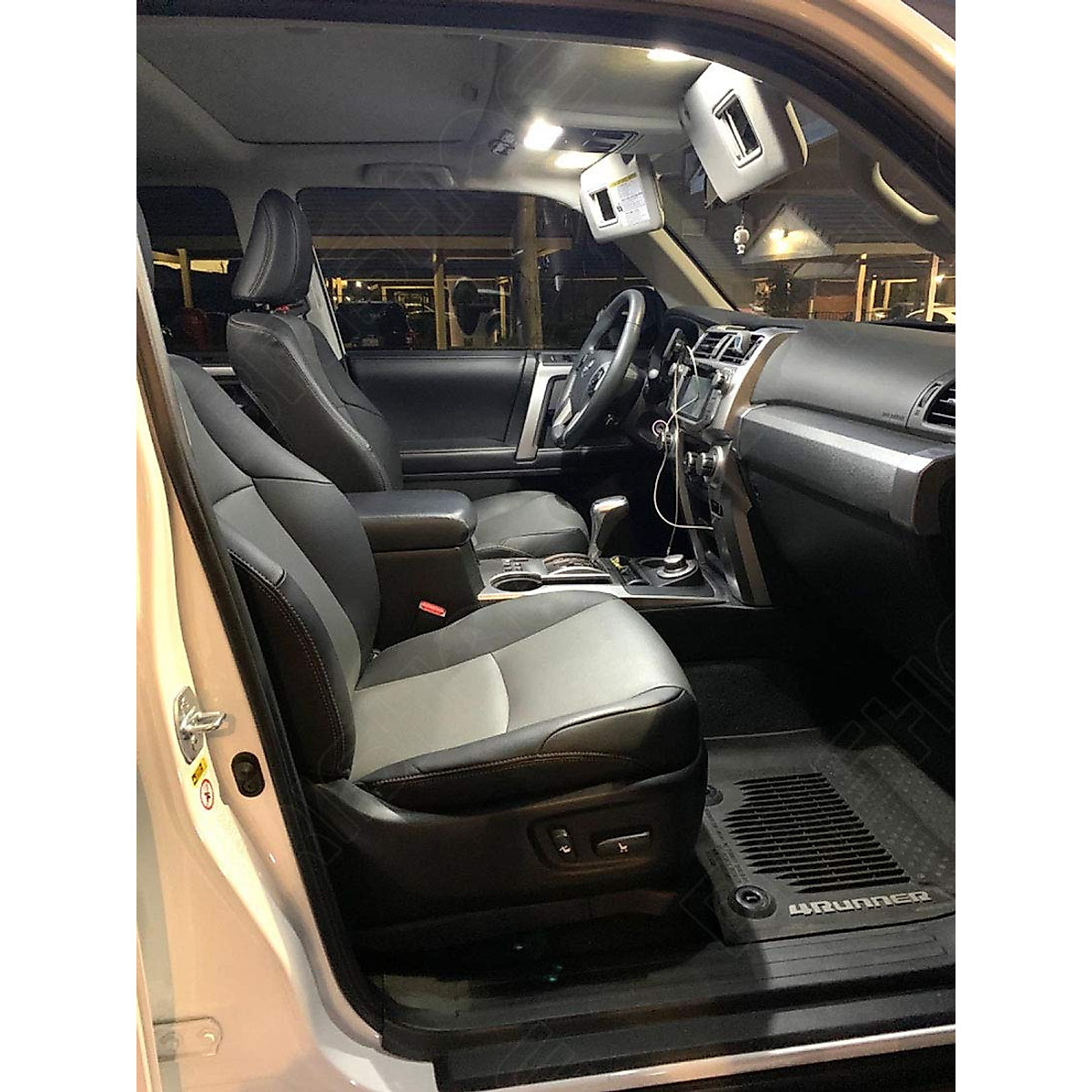 BRISHINE White LED Interior Light Kit for Toyota RAV4 2006 2007 2008 2009 2010 2011 2012 2013 2014 2015 Super Bright 6000K Interior LED Light Bulbs Package + License Plate Lights and Install Tool