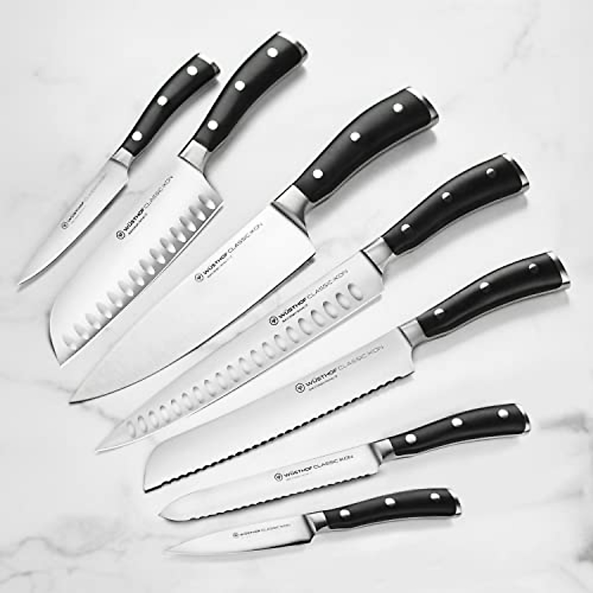 Wusthof Classic Ikon 10 Piece Knife Set with Acacia Block