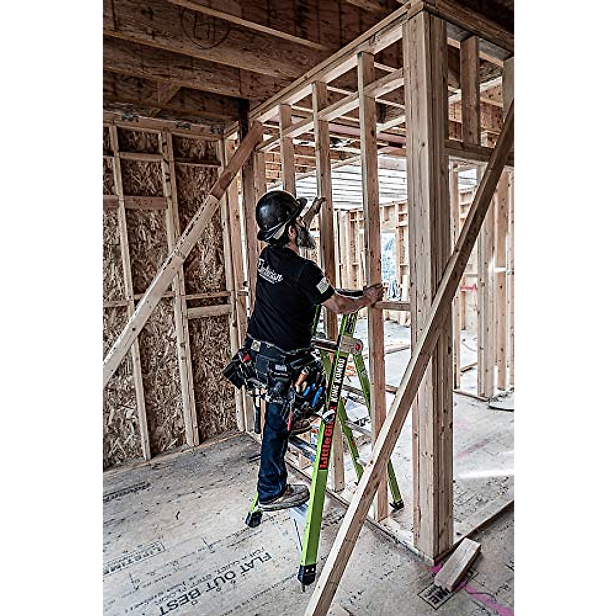 Little Giant Ladders, King Kombo, Professional, 5 Ft. A Frame, 8 Ft. Extension, Fiberglass, Type 1AA, 375 lbs Weight Rating, (13580-001)