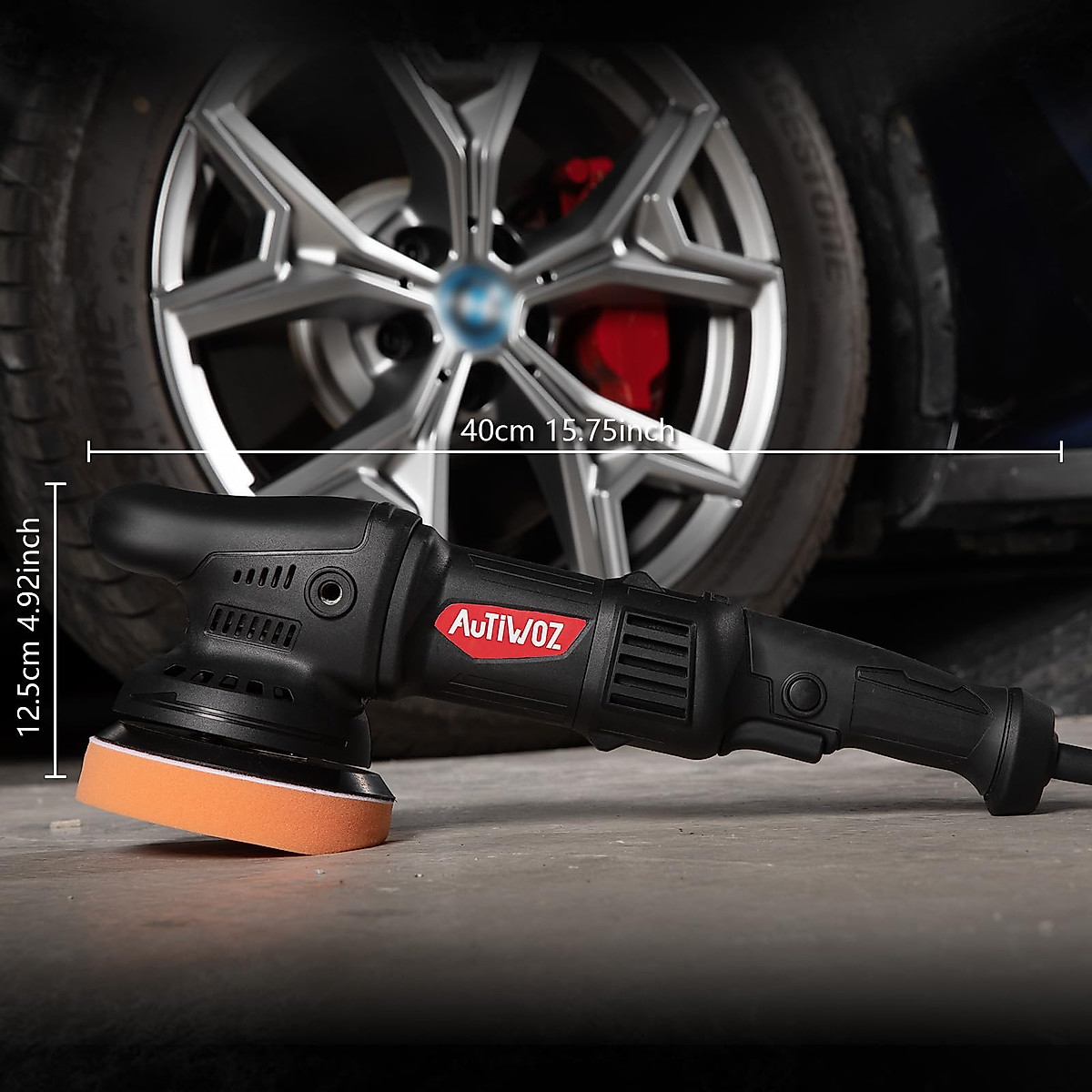 AUTIWOZ Car Buffer Polisher - 920W 5-inch Dual Action Polisher for Car Detailing, Random Orbital Polisher Waxer Kit with Detachable Handle & 6 Polishing Pads, 6 Variable Speeds 2800-5800RPM for Polish