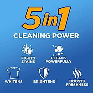 Arm & Hammer Plus OxiClean Fresh Scent, 128 Loads Liquid Laundry Detergent, 166.5 Fl oz