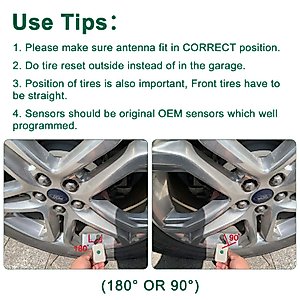 JDIAG TPMS Sensor Tool, TPMS Relearn Tool for F150 Auto TPMS Reset Sensor Programming Training Tools Tire Pressure Monitoring System (TPMS-19 / 8C2Z-1A203-A)